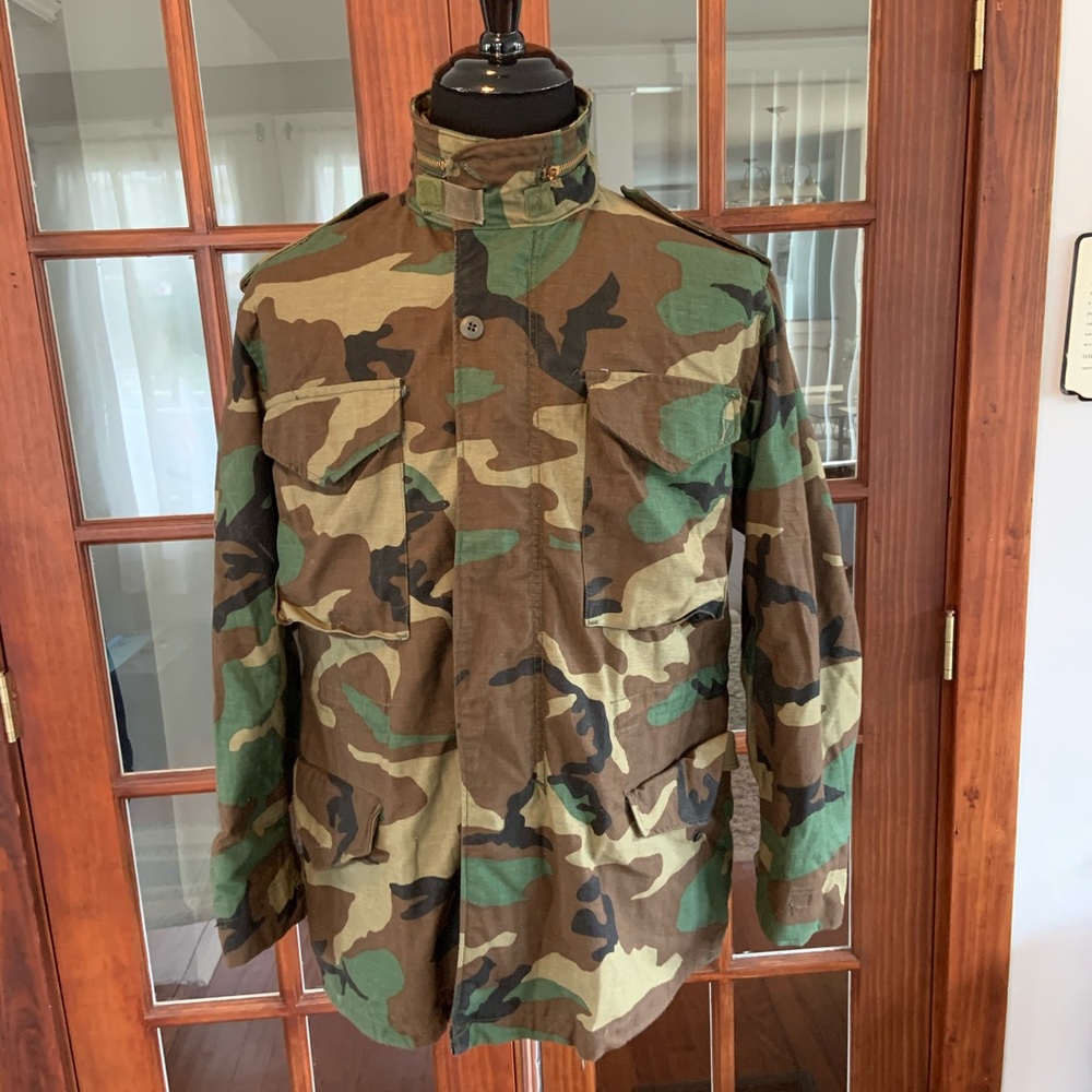 Us Military M-65 Camo Cold Weather Field Jacket - Gem